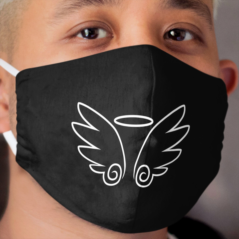 Angel wings Cloth Face Mask - Chief T-shirt