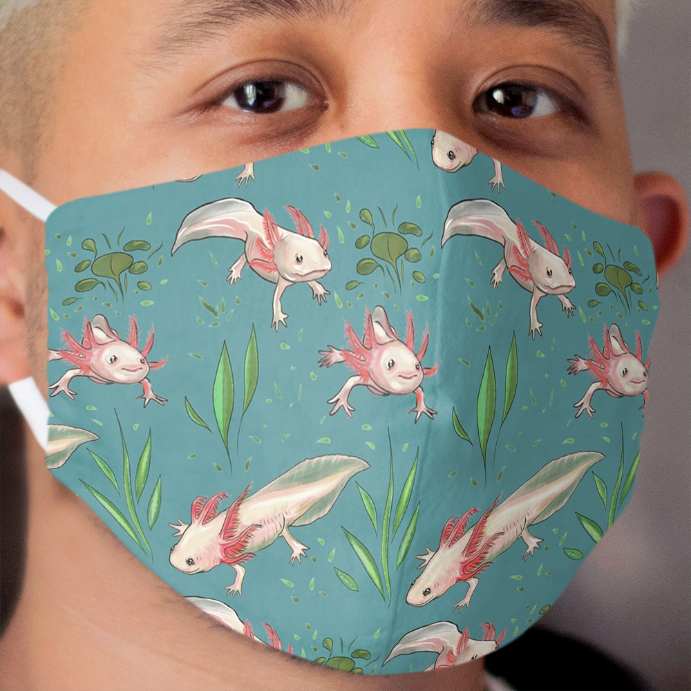 Axolotl Cloth Face Mask - Chief T-shirt