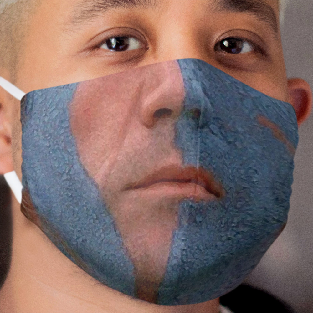 Braveheart Face Paint Cloth Face Mask - Chief T-shirt