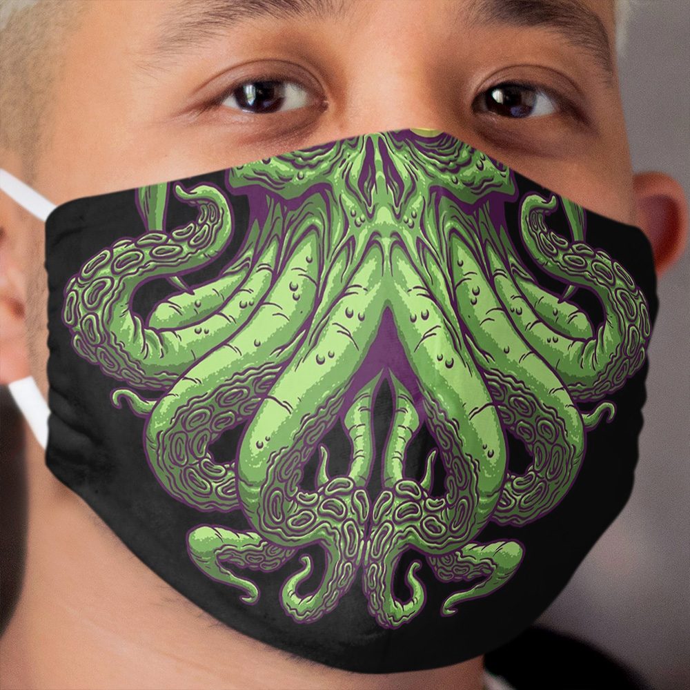 CTHULHU Cloth Face Mask - Chief T-shirt