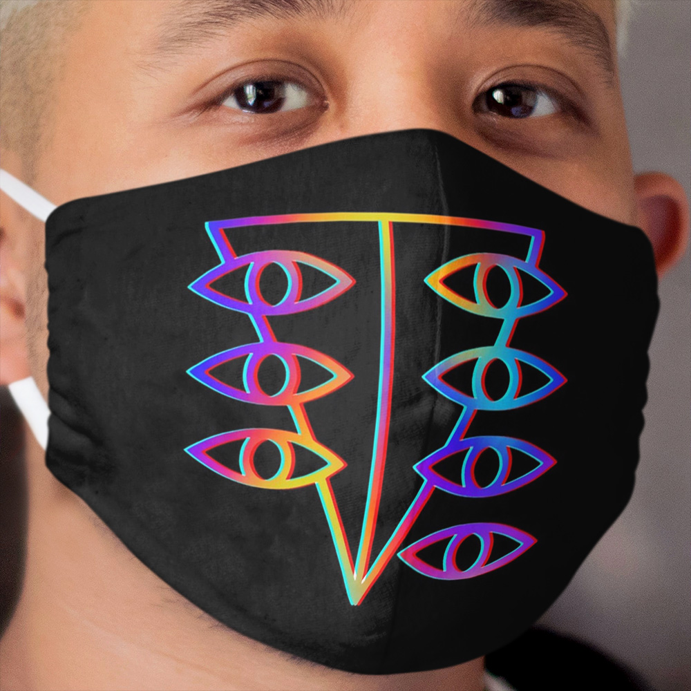 Evangelion - Rainbow Seele Symbol Cloth Face Mask - Chief T-shirt