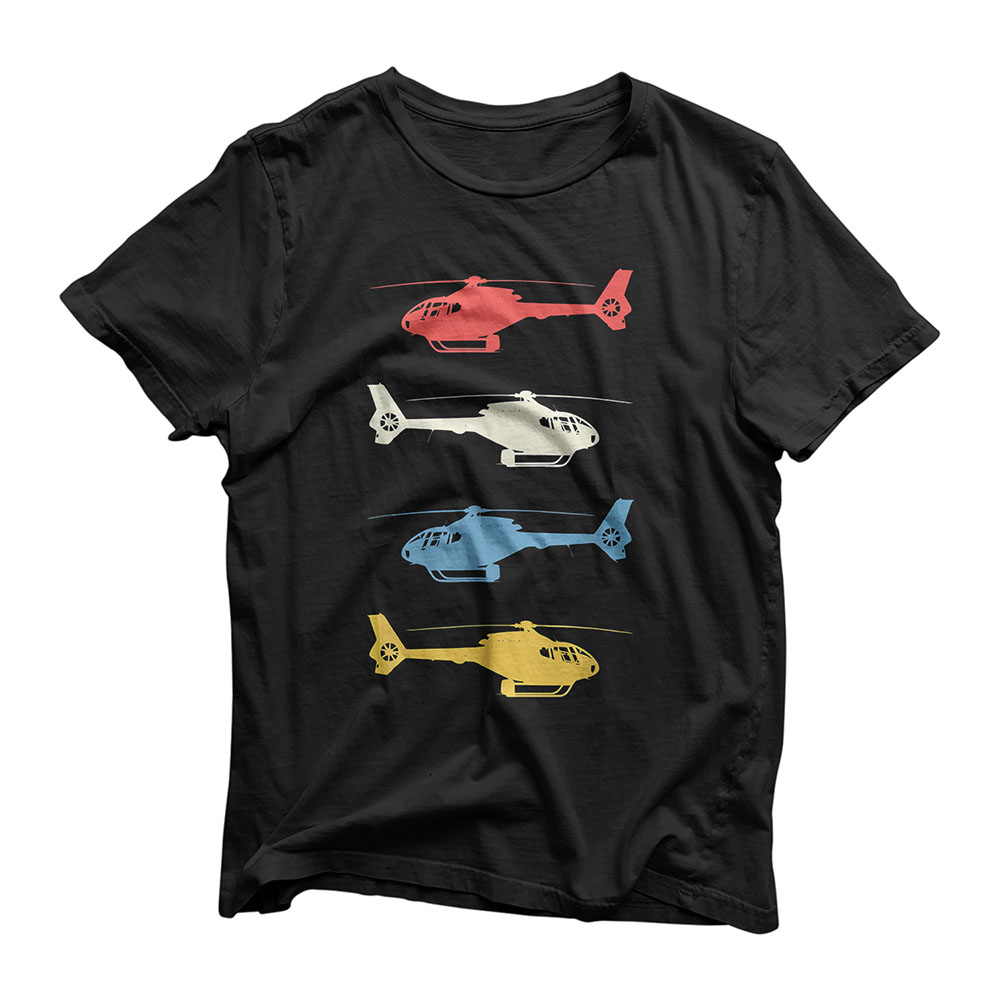Helicopter Pilot Vintage Aviation Flying Helicopters Pilots T-Shirt ...