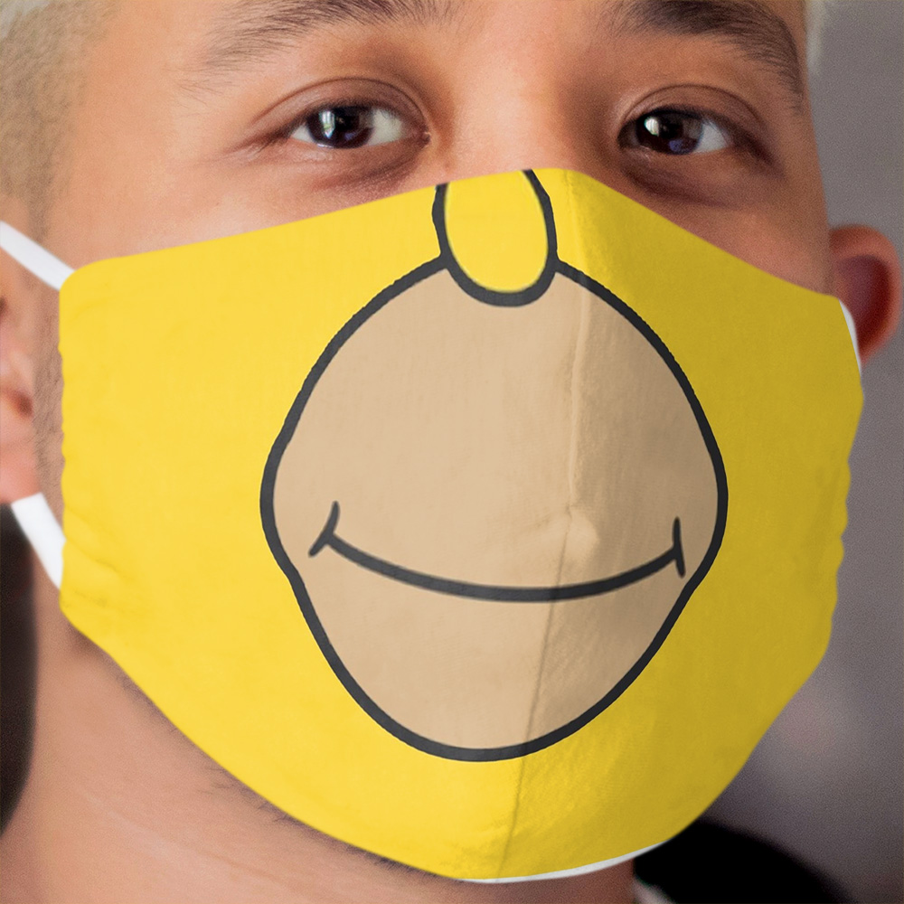 Homer Simpson Cloth Face Mask - Chief T-shirt