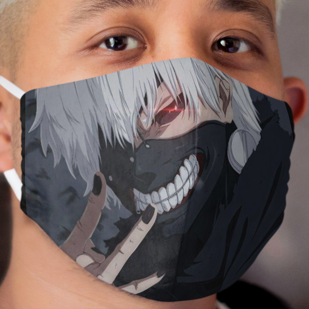 Kaneki Ken - Tokyo Ghoul Cloth Face Mask - Chief T-shirt