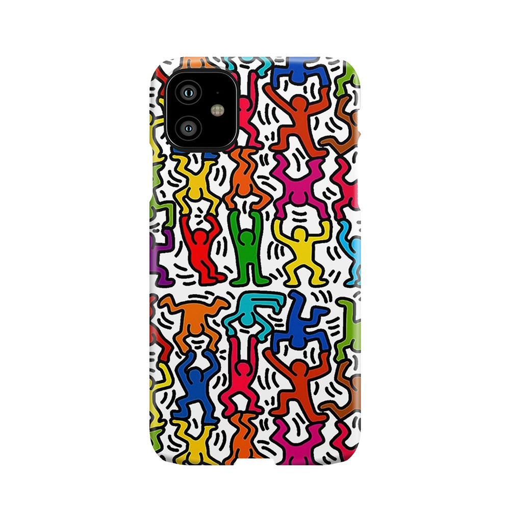 Keith Haring Stick Figure Acrobats Phone Case - Chief T-shirt