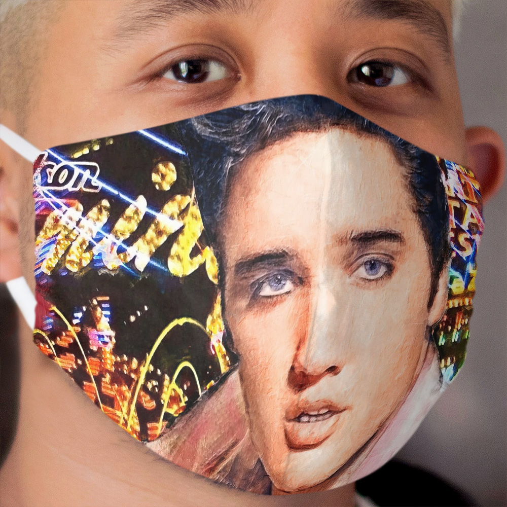 Original Elvis Presley; painting by Valenciana Cloth Face Mask - Chief ...