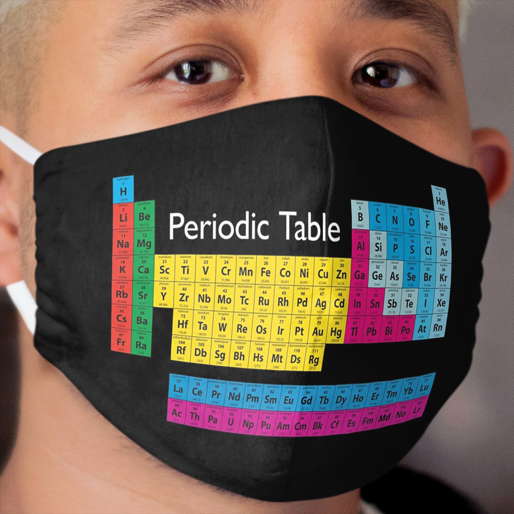 Periodic Table of Elements Cloth Face Mask - Chief T-shirt