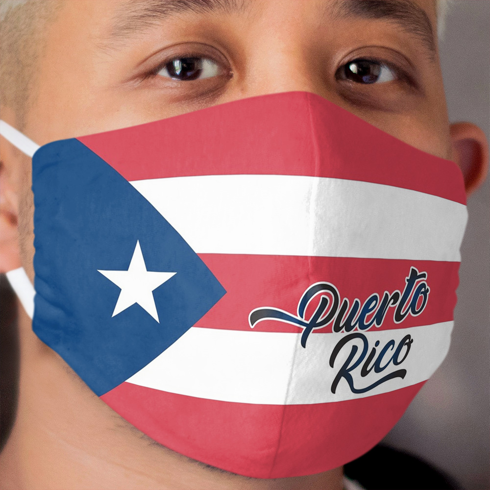 Puerto Rico Flag Cloth Face Mask - Chief T-shirt