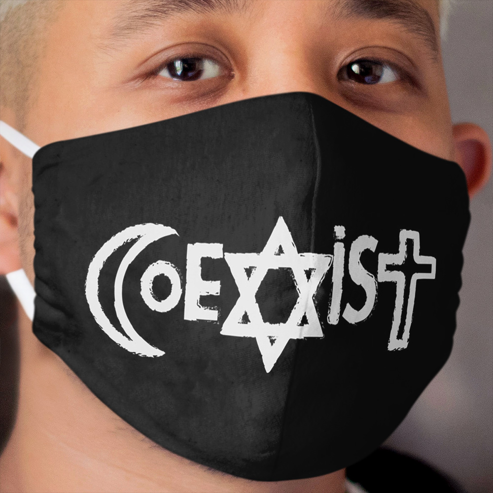 U2 - Coexist Cloth Face Mask - Chief T-shirt