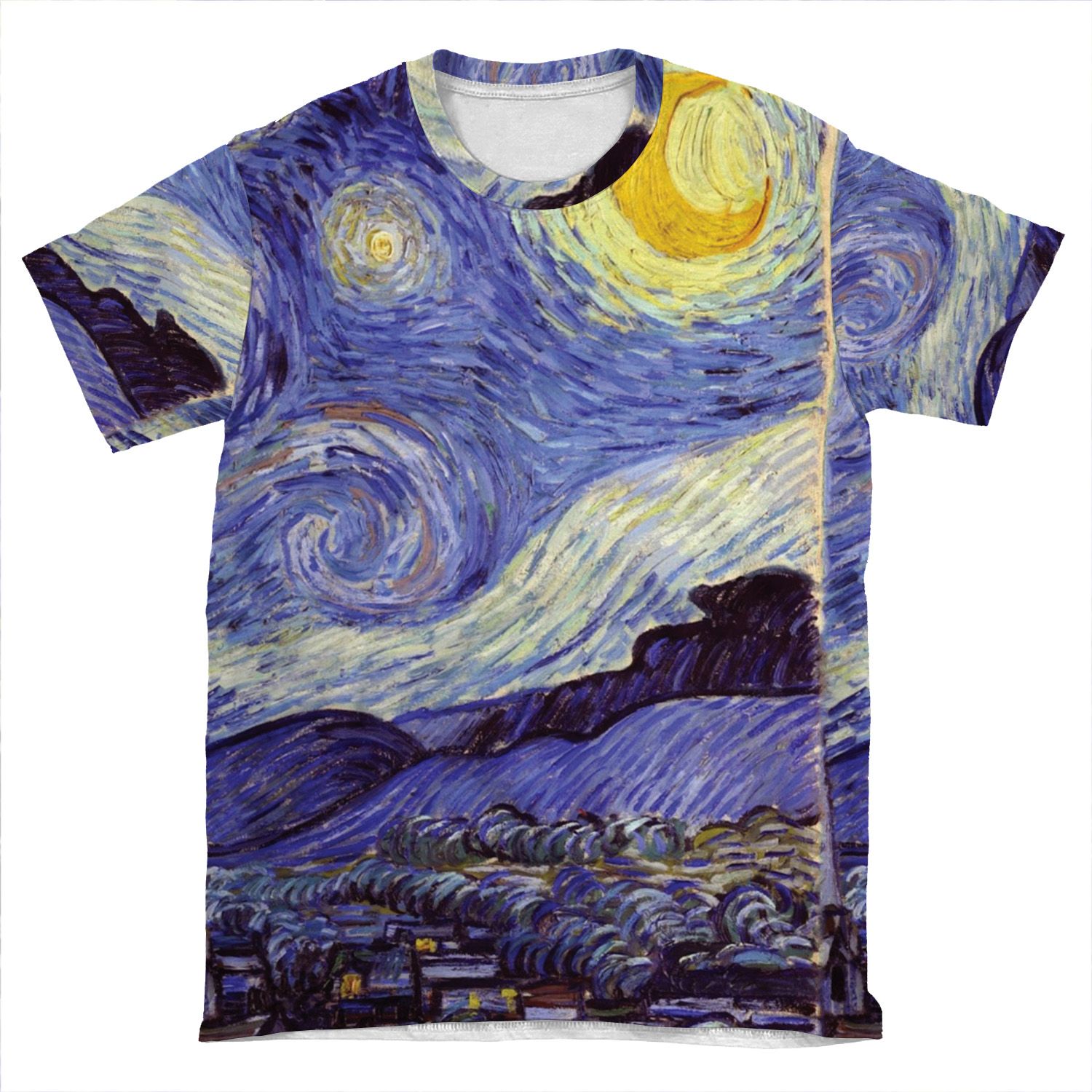 Vincent Van Gogh Starry Night AOP T-shirt Tee - Chief T-shirt