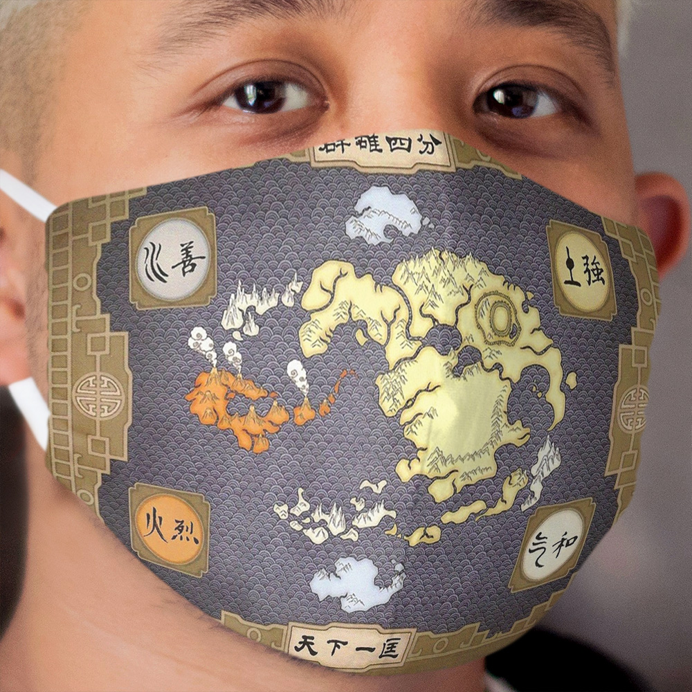 Avatar the Last Airbender Map Cloth Face Mask - Chief T-shirt