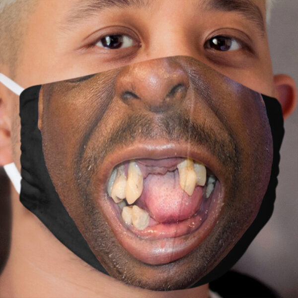 Beetlejuice Head Lester Green Stern Show Cloth Face Mask - Chief T-shirt