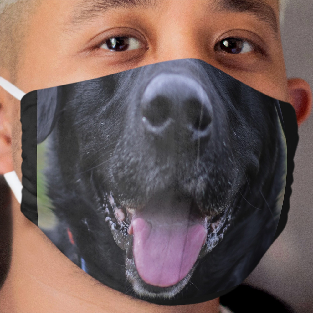 Black Labrador Cloth Face Mask - Chief T-shirt