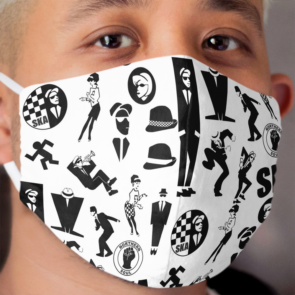 classic ska designs Cloth Face Mask - Chief T-shirt