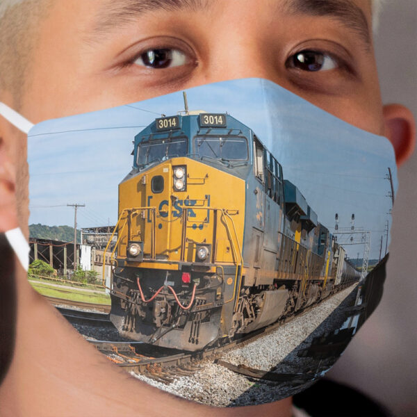 CSX Locomotive Cloth Face Mask - Chief T-shirt