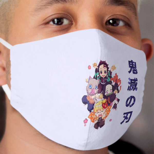 Demon Slayer Chibis Cloth Face Mask - Chief T-shirt