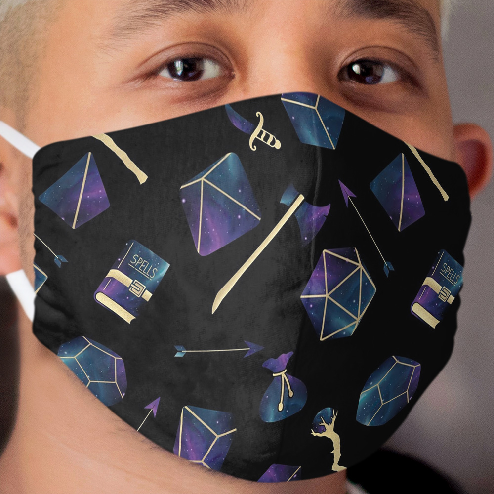 Dice & Damage Cloth Face Mask - Chief T-shirt