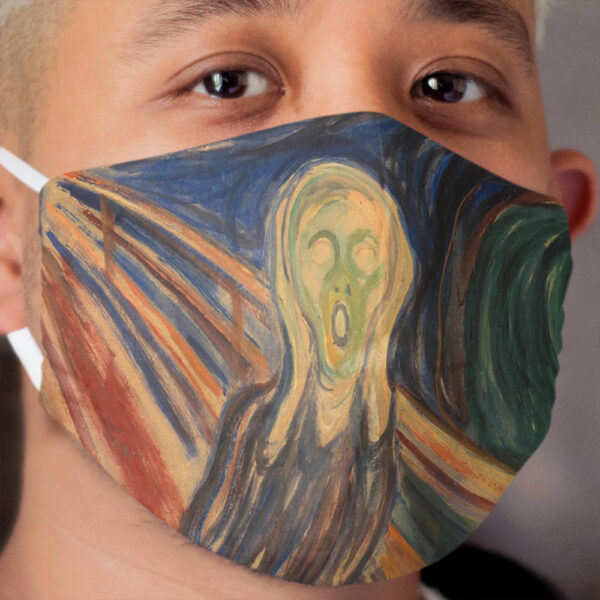 Edvard Munch The Scream Cloth Face Mask - Chief T-shirt