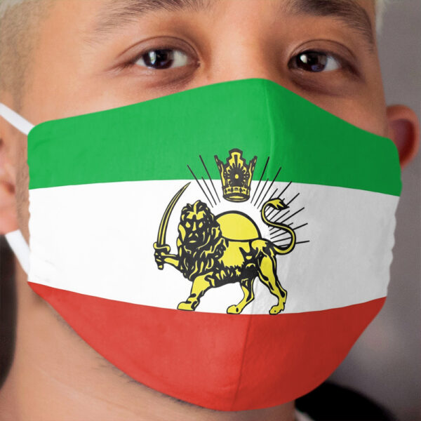 Flag of Persia / Iran (Pahlavi) Cloth Face Mask - Chief T-shirt