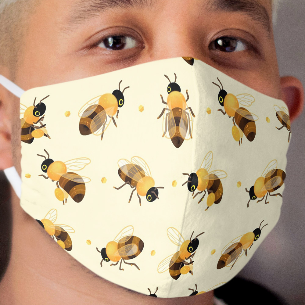 Honey bees Cloth Face Mask - Chief T-shirt