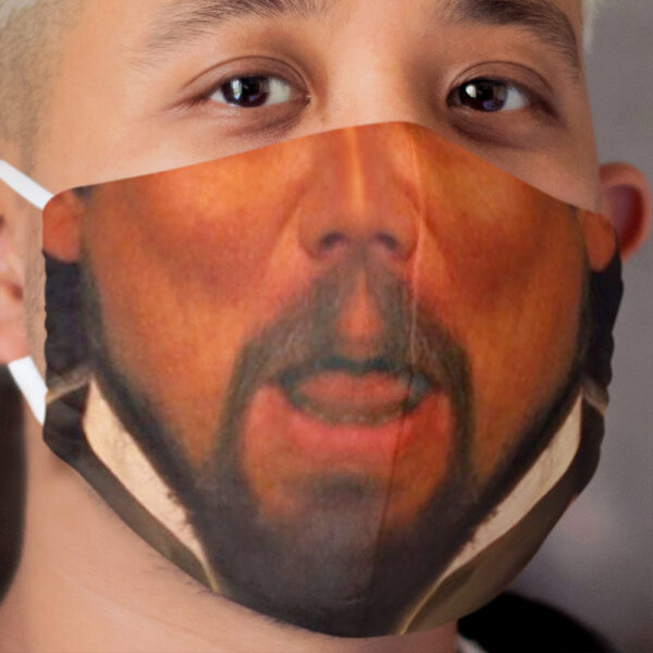 Leonardo DiCaprio Django Laughing Cloth Face Mask - Chief T-shirt