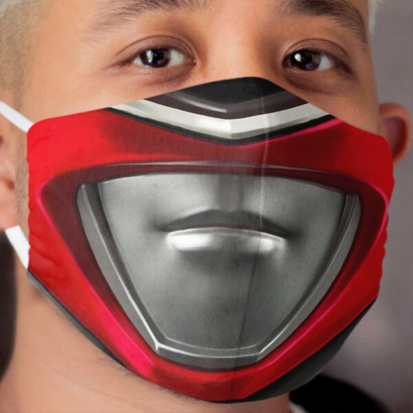 POWER RANGERS - RED RANGER Cloth Face Mask - Chief T-shirt
