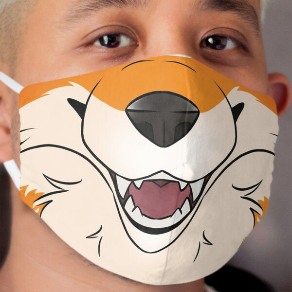 Red Fox Maw Cloth Face Mask - Chief T-shirt