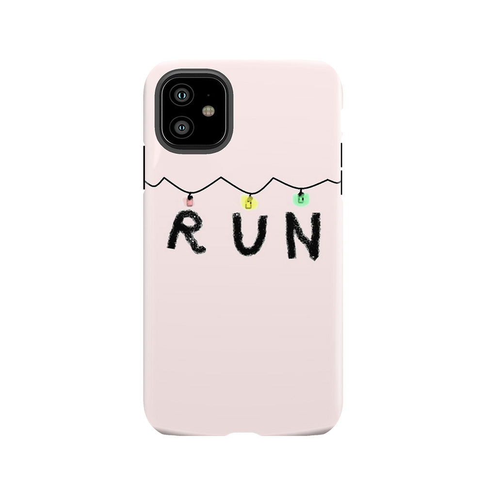 'Run' - Stranger Things Fairy Lights Tough Phone Case - Chief T-shirt