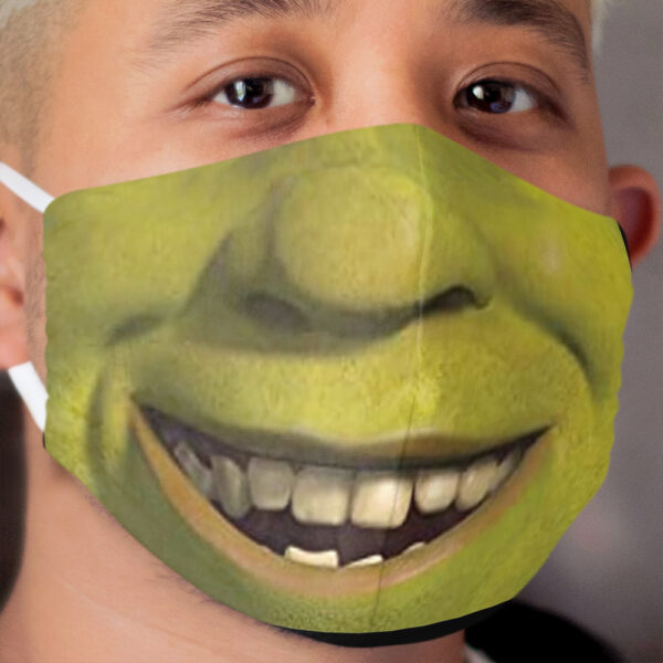 Shrek smilling Cloth Face Mask - Chief T-shirt
