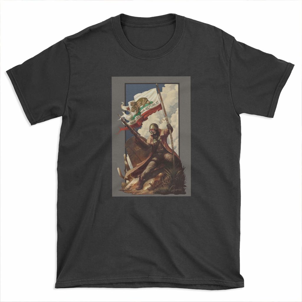 Fallout NCR Ranger Flag Fan Art T-shirt Tee - Chief T-shirt