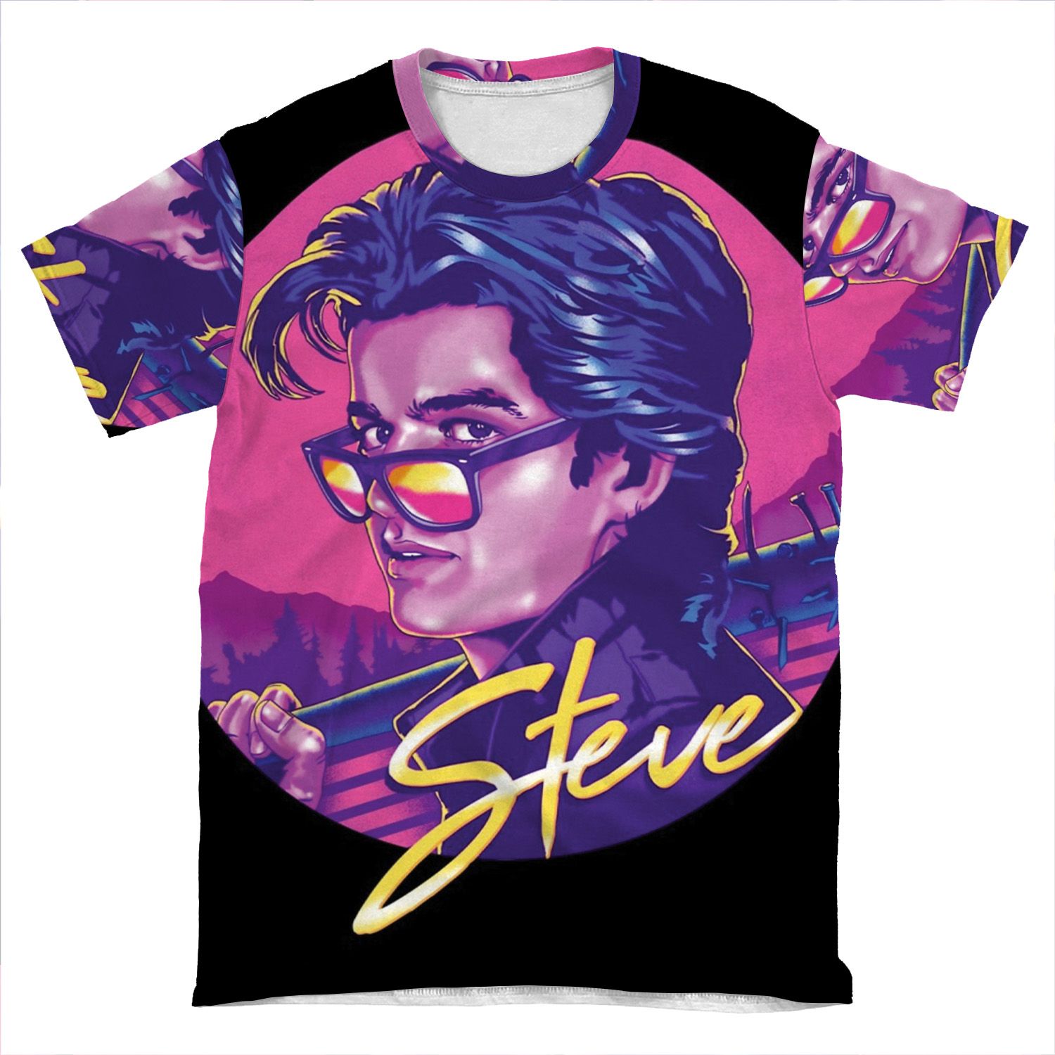 Stranger Things Steve Harrington | Available On Mask AOP T-shirt Tee ...