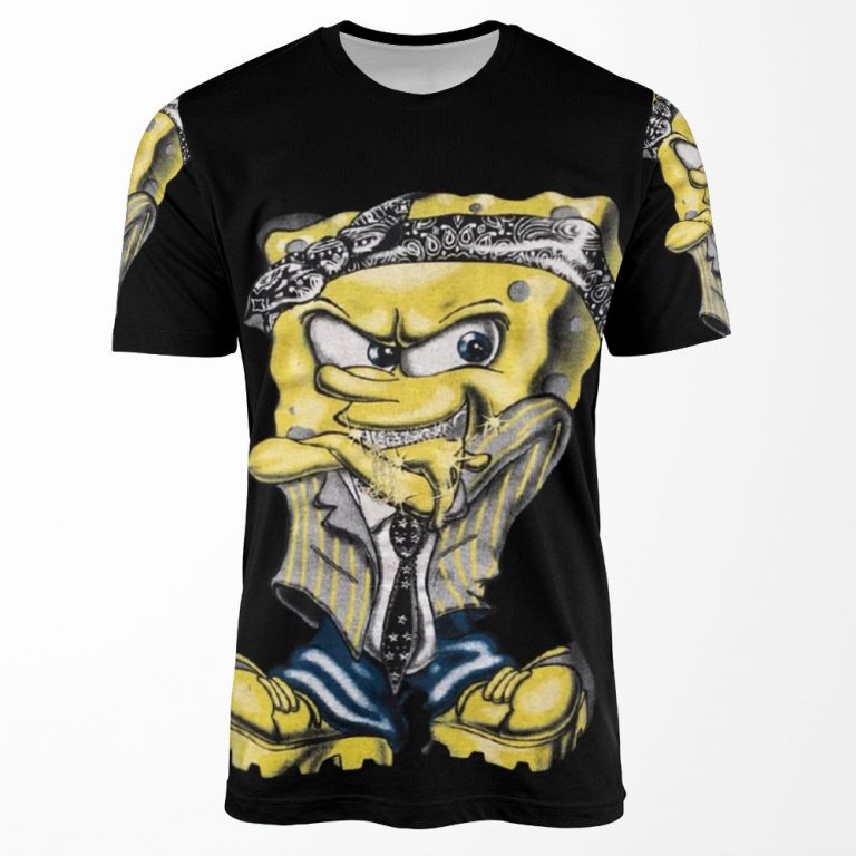 Gangster Spongebob All-over-print T-shirt - Chief T-shirt